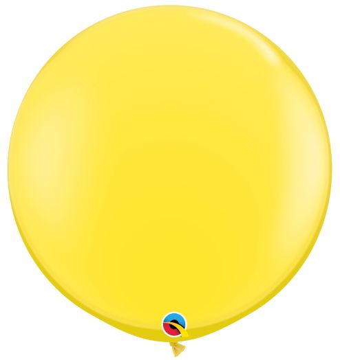 36" Yellow Helium filled latex balloon – BALLOONERY.COM