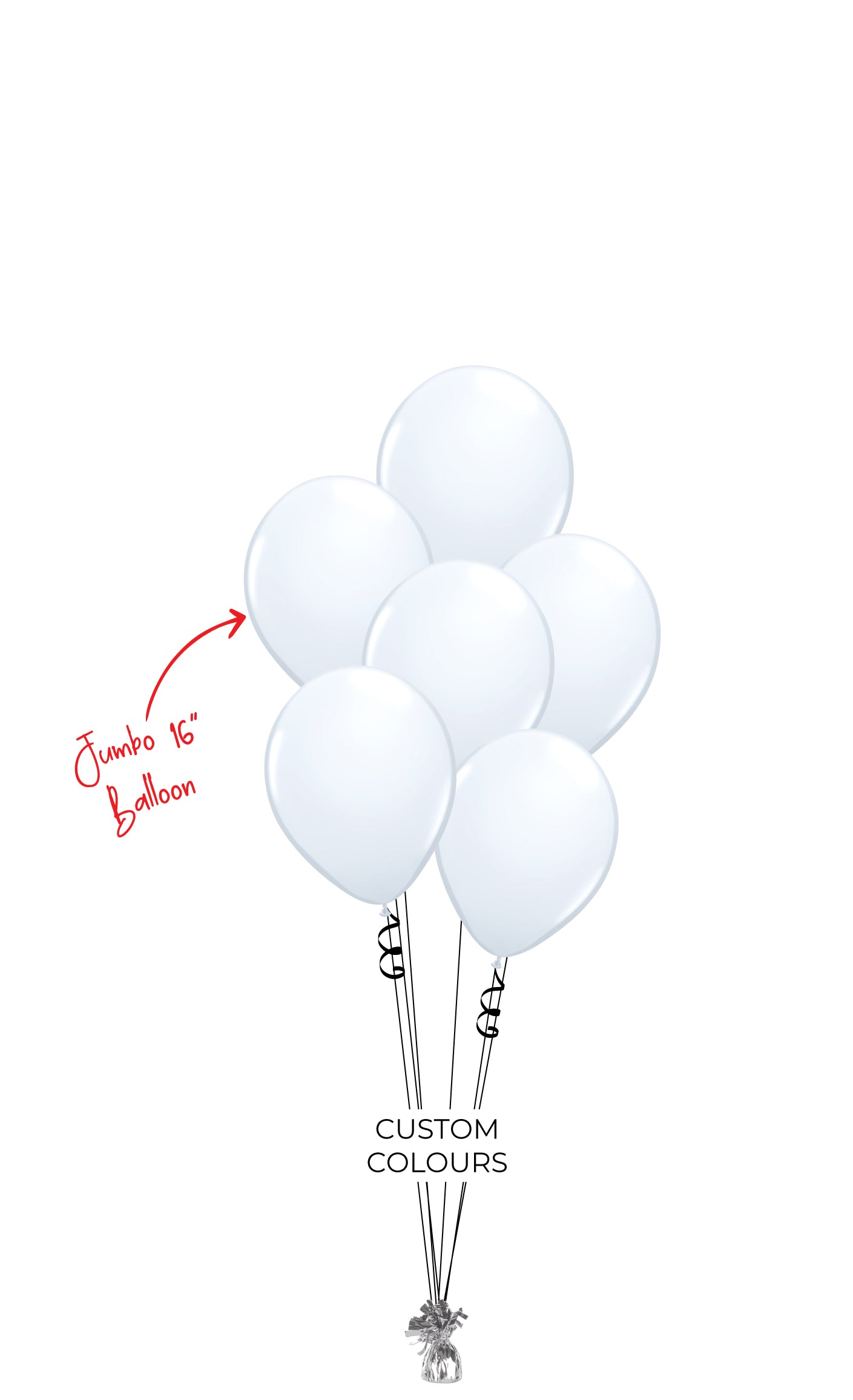 Dozen Custom Colours Balloon Arrangement – BALLOONERY.COM