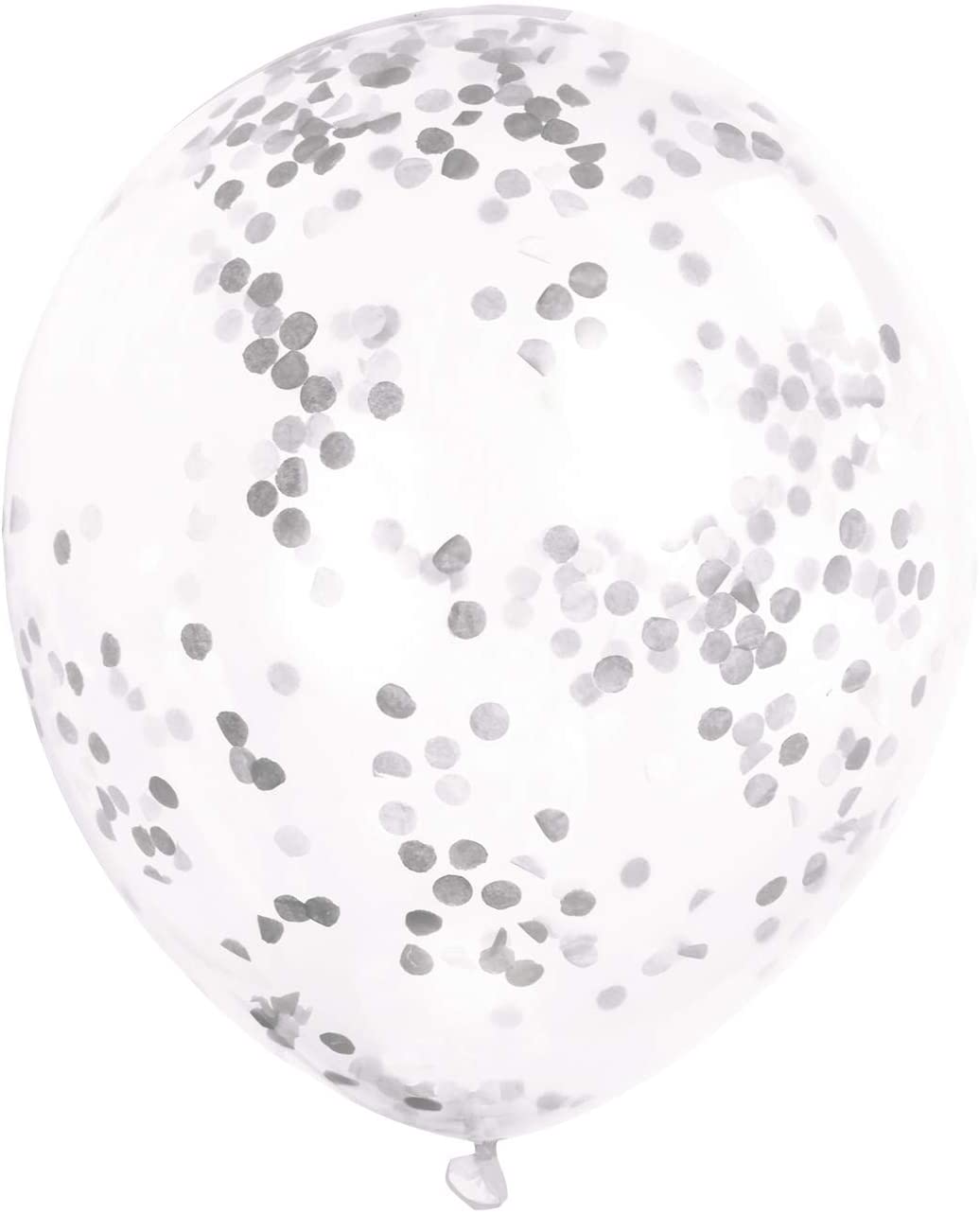 11" Silver Confetti Balloon – BALLOONERY.COM