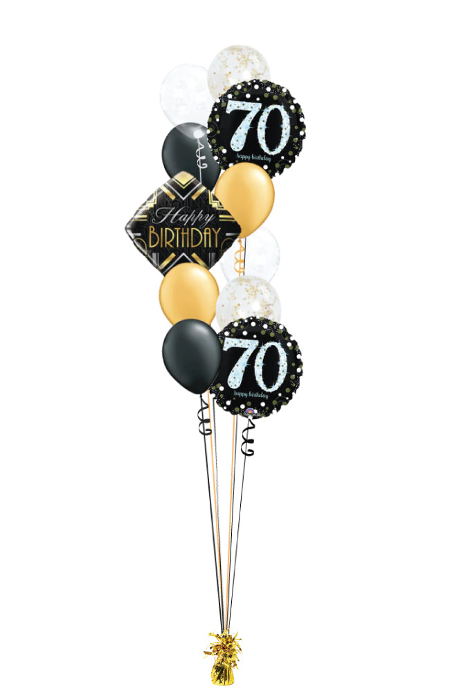 70th Birthday Balloon Bouquet – BALLOONERY.COM