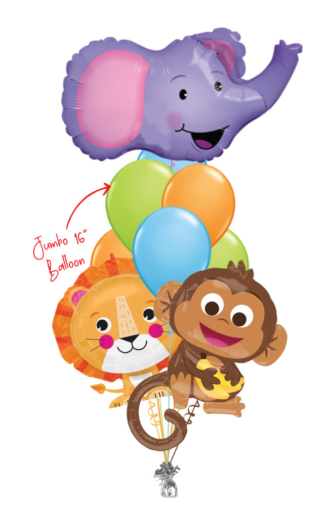 Zoo Animals Balloon Bouquet – BALLOONERY.COM