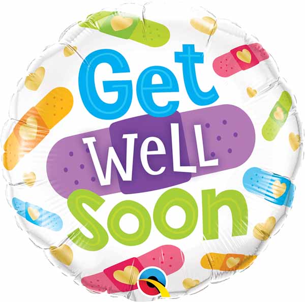 18" GET WELL SMILEY FACES Balloon – BALLOONERY.COM